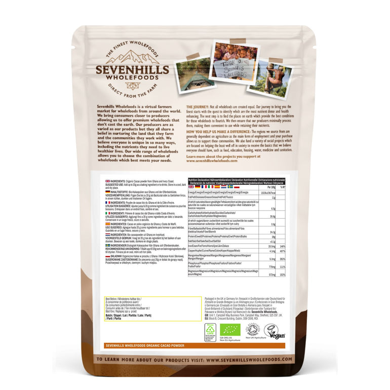 Sevenhills Wholefoods Organic Cacao Powder