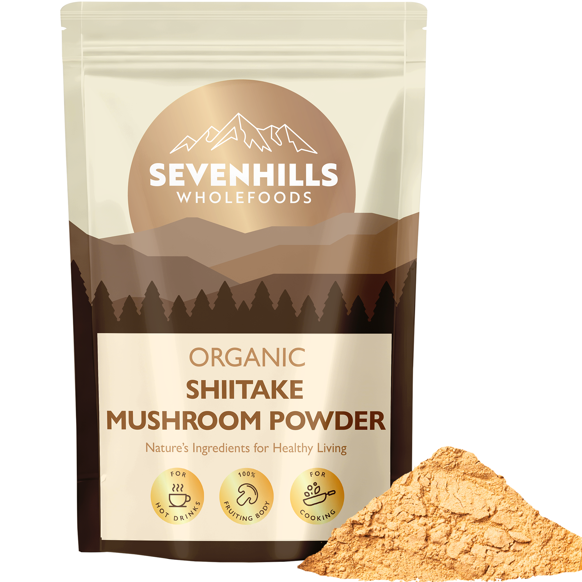 Organic Shiitake Mushroom Powder – Sevenhills Wholefoods