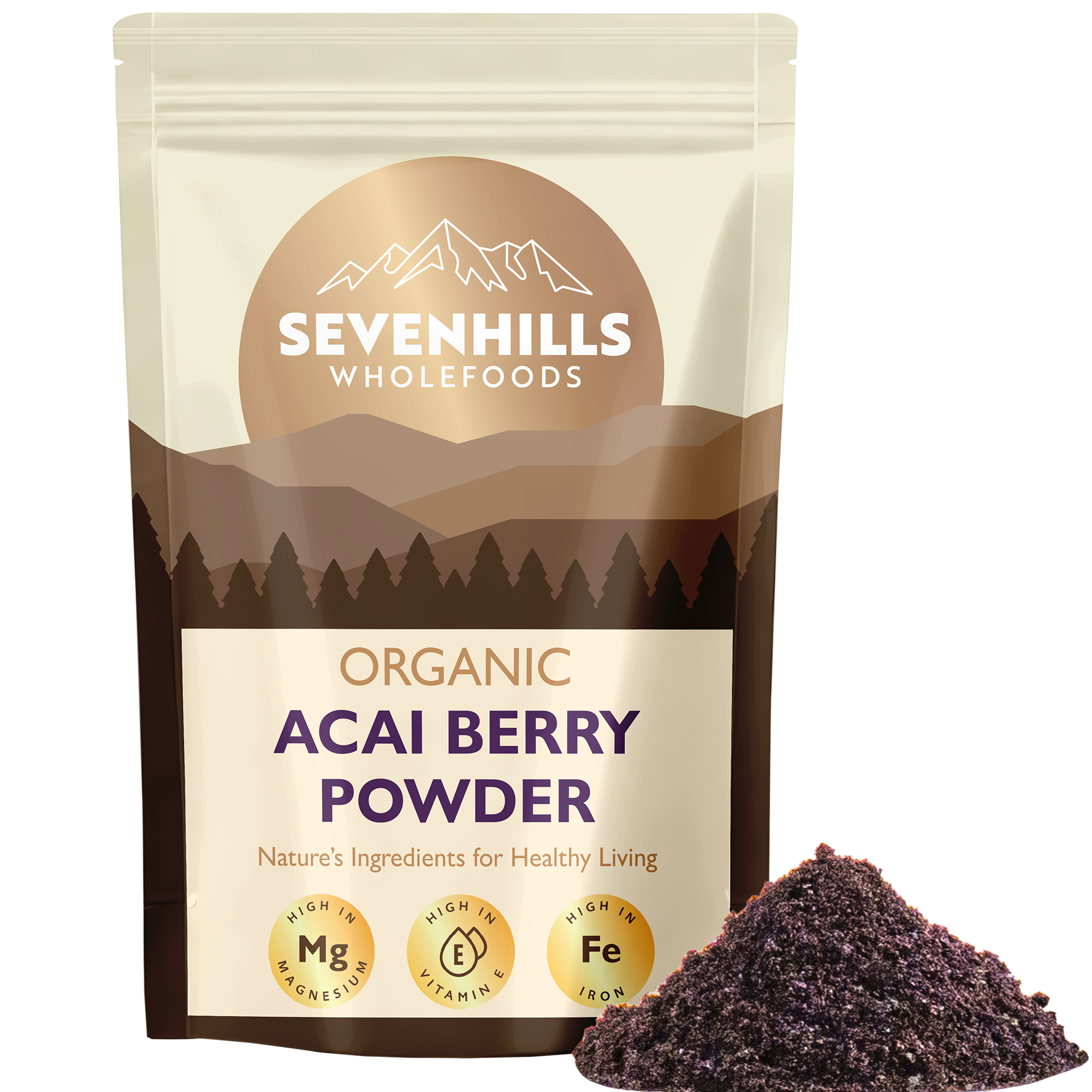 Organic Acai Berry Powder, Freeze-Dried – Sevenhills Wholefoods